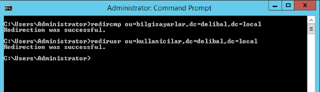 Active Directory "Redir" kullanımı – Murat Delibal